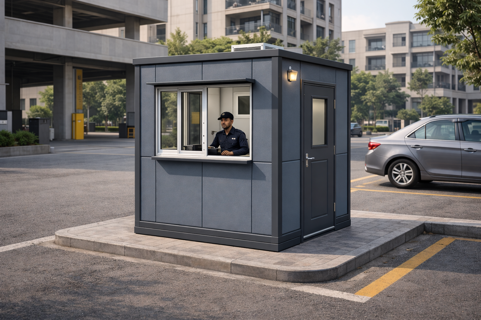 Security Guard Cabin for Sale | Portable & Prefabricated Guard Cabins ...